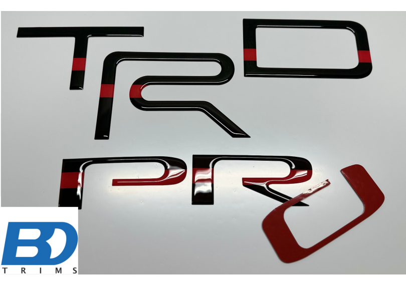 TRD Pro Letters for Toyota Tundra 2022-2025 Raised Tailgate Inserts