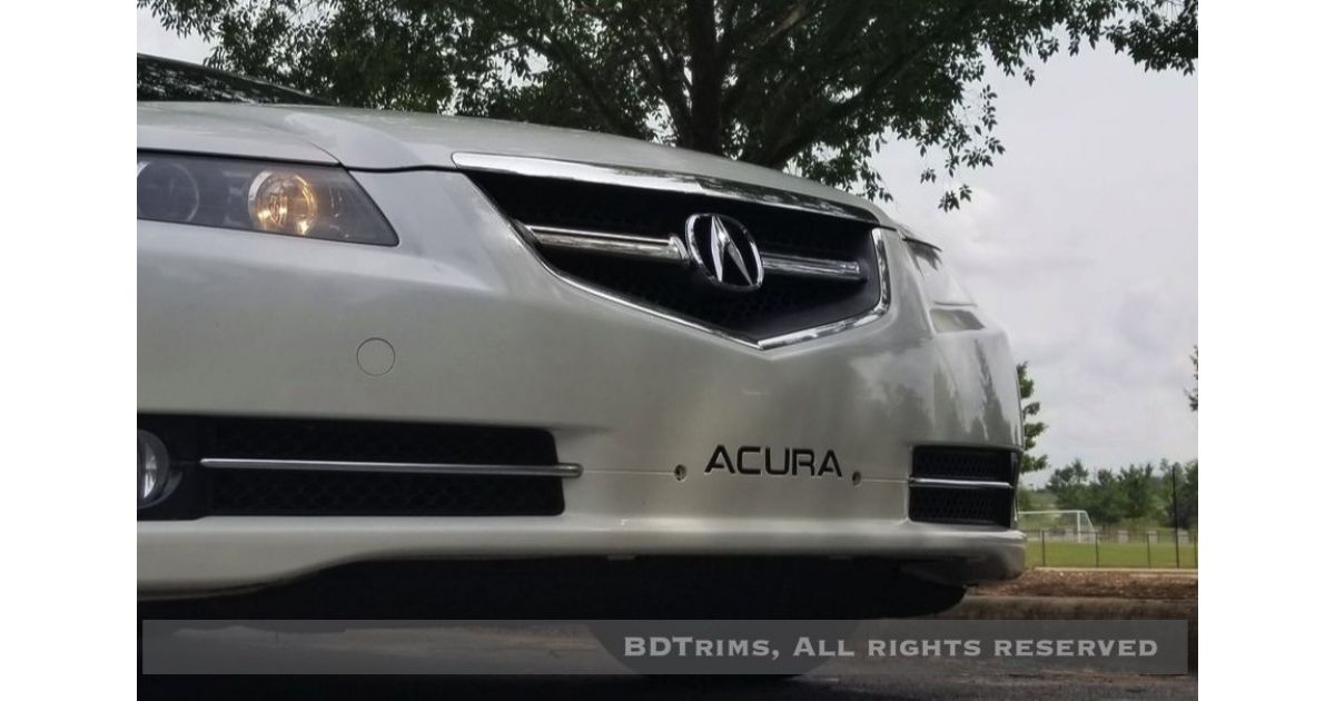 Bumper Plastic Letters Inserts for 2004-2008 Acura TL Models
