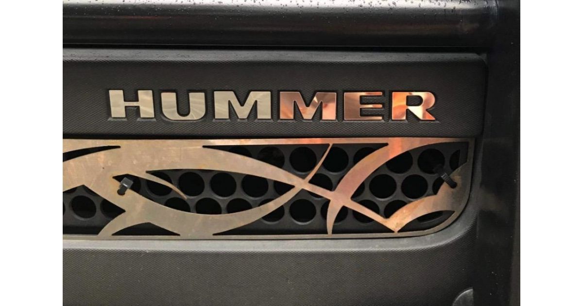 Bumper Plastic Letters Inserts for Hummer H3 Models