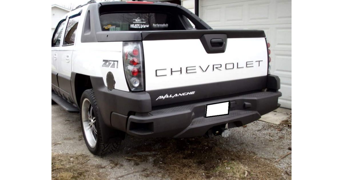 Tailgate Plastic Letters Inserts for Chevrolet Avalanche Models