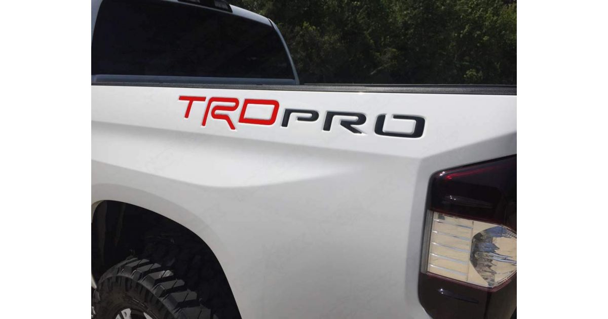 TRD Pro Letters for Toyota Tundra 2014-2021 Raised Bed Inserts