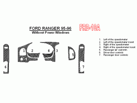 LHD Dash Trim Kits For Ford Ranger 1995 1996