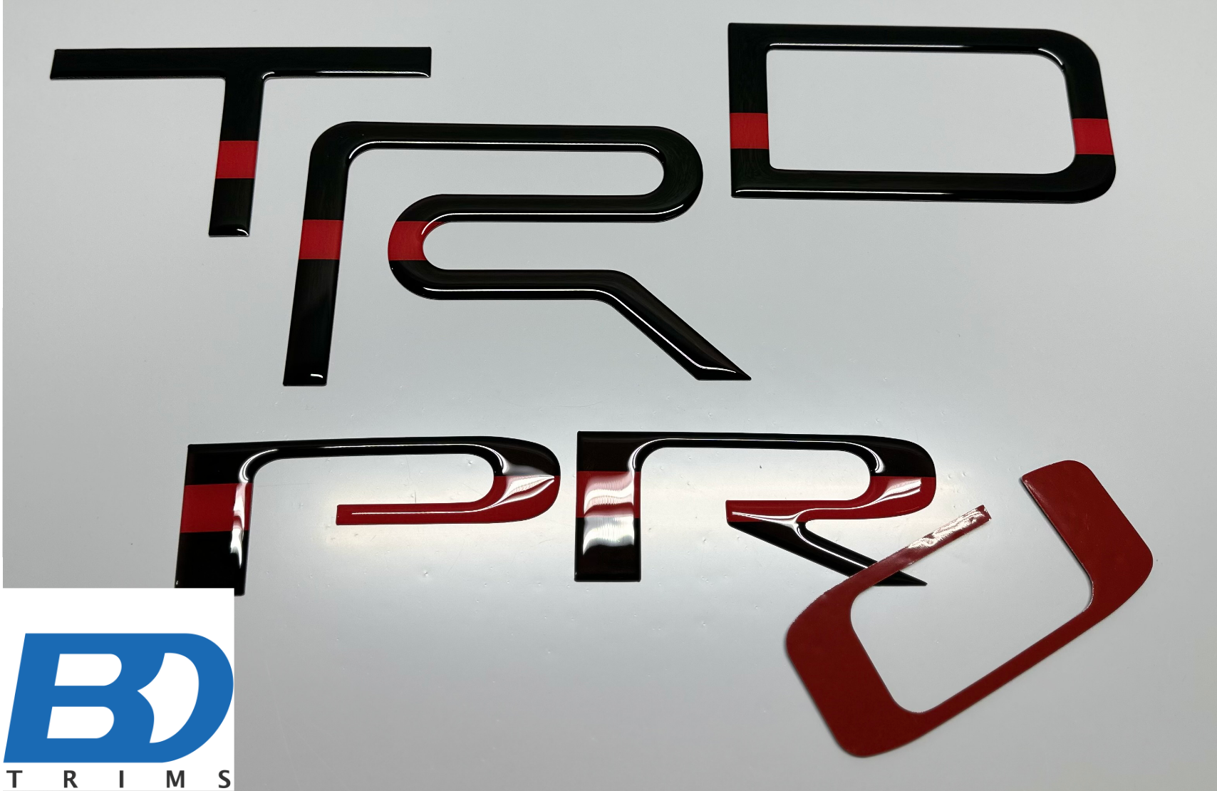 TRD Pro Letters for Toyota Tundra 2014-2021 Raised Bed Inserts (Both Sides)